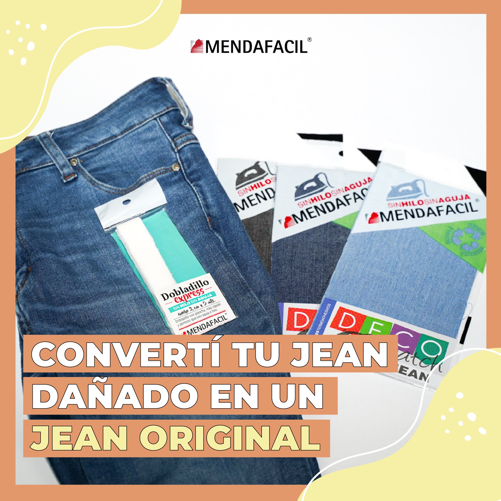 JEAN DECOPATCH - Mendafacil SA. Parches Termoadhesivos